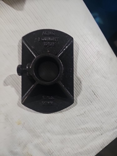 Dock 1-1/4" bracket foot for pipe Acme Foundry MN PLEASE READ | eBay