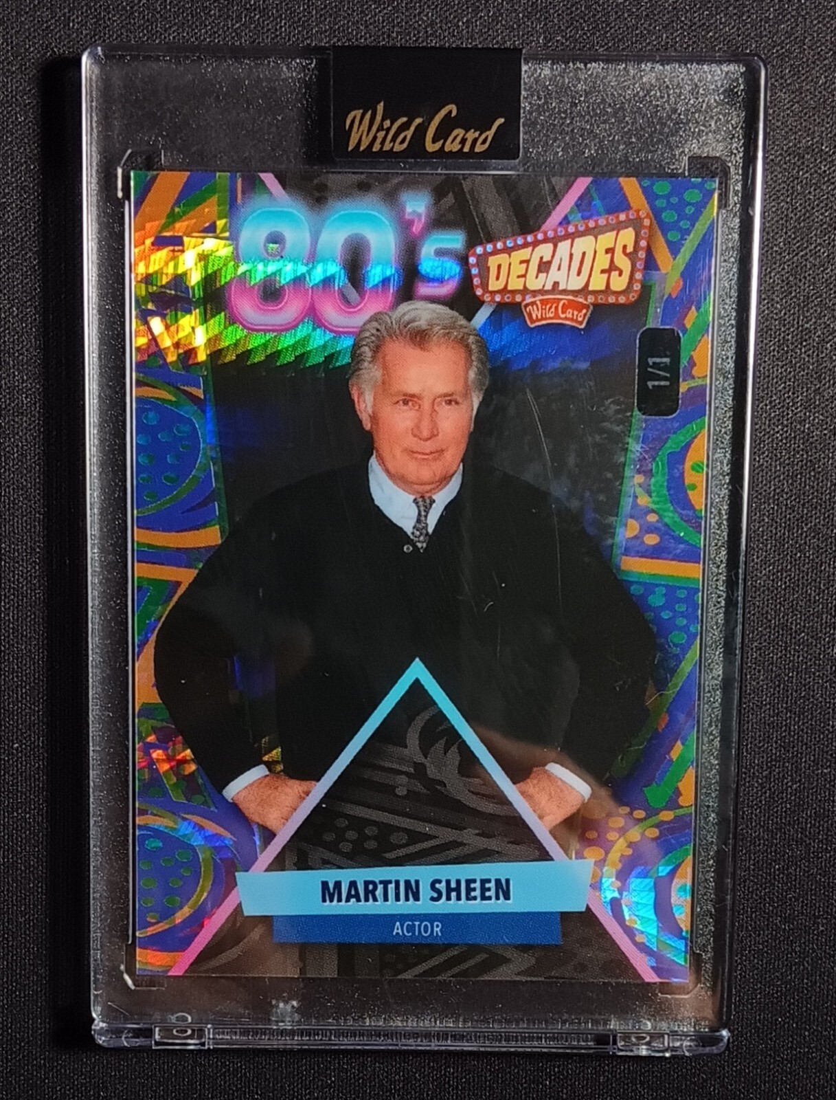 2024 Wild Card Decades 1/1 Production Proof Martin Sheen - 1980s ...
