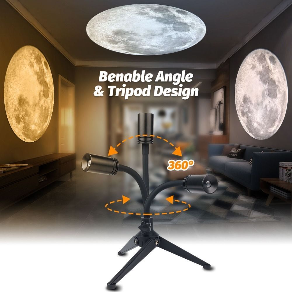 Sky Planet USB Home Decor LED MOON Projector Projection Lamp Night ...