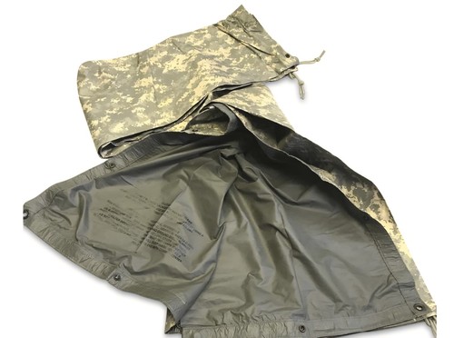 NEW USGI Reversible Field Tarp ACU Foliage 90x80 NSN 8340-01-600-4807 ...