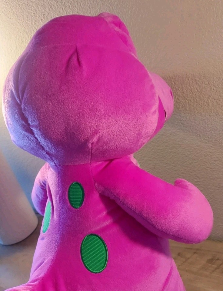 Fisher-Price Barney’s World Jumbo Barney 26inch Plush Large Scale ...