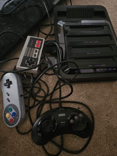 RetroN 3-In-1 Gaming Console with NES, SNES, Sega Controllers console ...