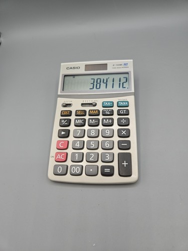 Casio JF-100MS 10 Digits Two Way Power Calculator with Tax Keys. Pre ...