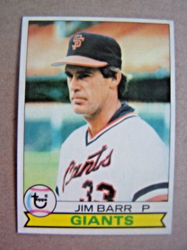 1979 Topps Baseball Card #461 Jim Barr Single MLB Pitcher San Francisco ...