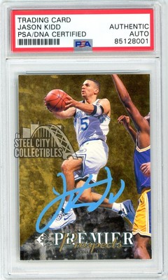 Jason Kidd 1994-95 Upper Deck SP Autograph Rookie Card #2 PSA/DNA (Blue ...