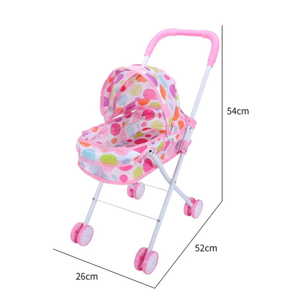 Play Game Dolls Pram Iron Support Frame Furniture Toy Baby Stroller ...