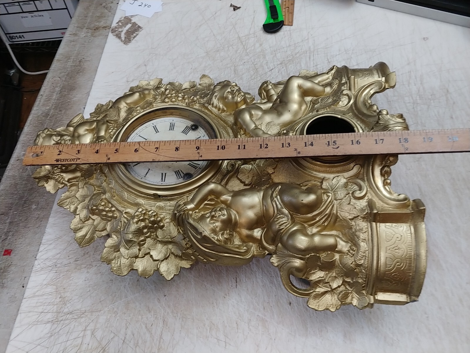 ANTIQUE N. MULLER IRON FRONT CLOCK NO. 49 KROEBER MOVEMENT | eBay