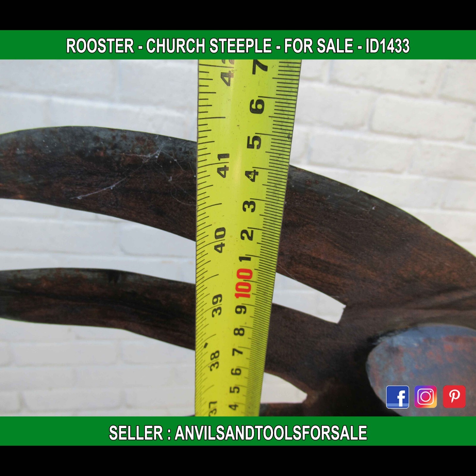 ROOSTER - CHURCH STEEPLE - ID1433 | eBay