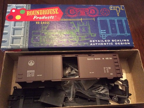 HO SCALE ROUNDHOUSE 40’ ROUNDTOP BOX CAR 1085 B&O 382000 NiB Kit | eBay