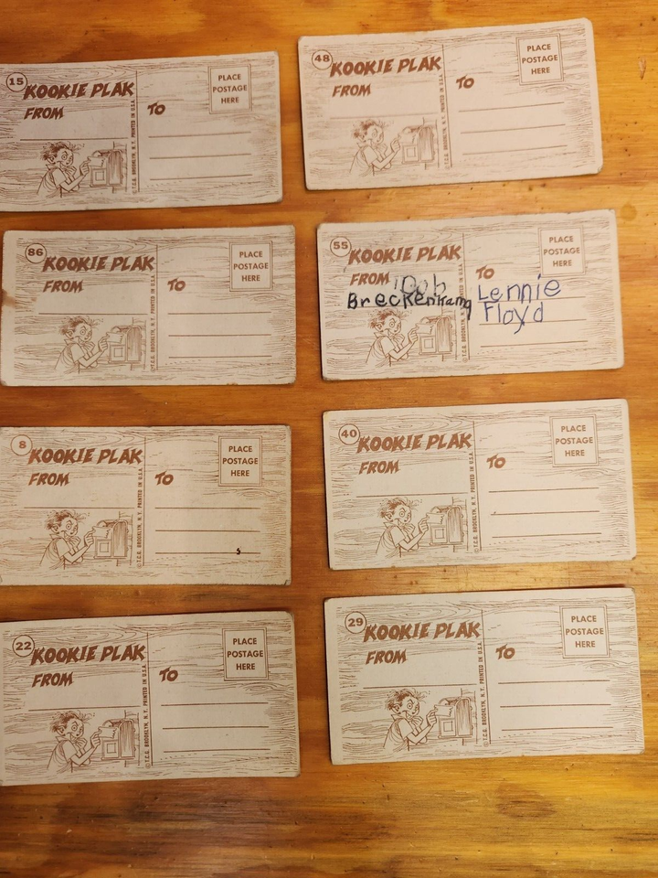 1965 Kookie Plak Postcards-Mad Magazine-T.C.G.- 8 Cards - Original ...