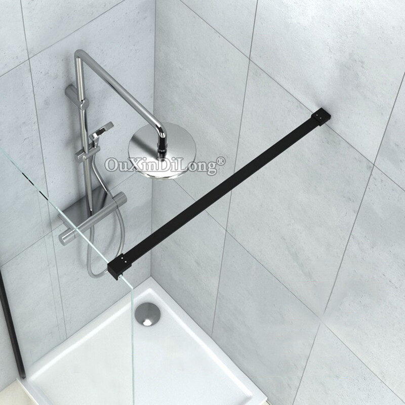 Stainless Steel Shower Glass Door Support Bar 8~12mm Glass Reinforced ...