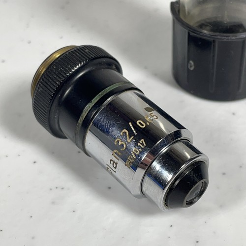 Carl Zeiss Plan 32x Microscope Objective West Germany 160mm | eBay