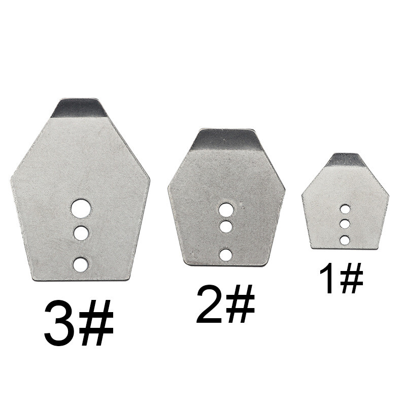 20 Pcs Stainless Swim Jig Blade Chatter Style Bait Blades Fishing Lure ...