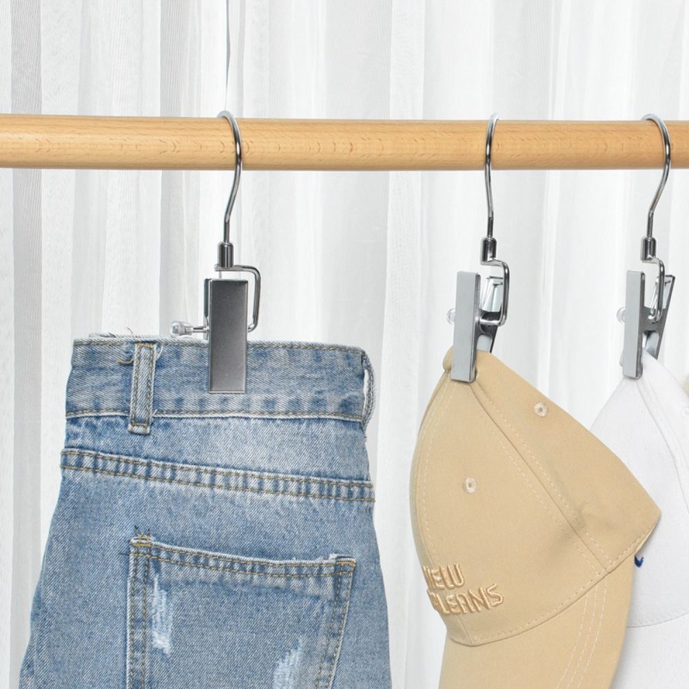 Rotatable Clothes Drying Clips with Hook Hat Clips Clothes Drying ...