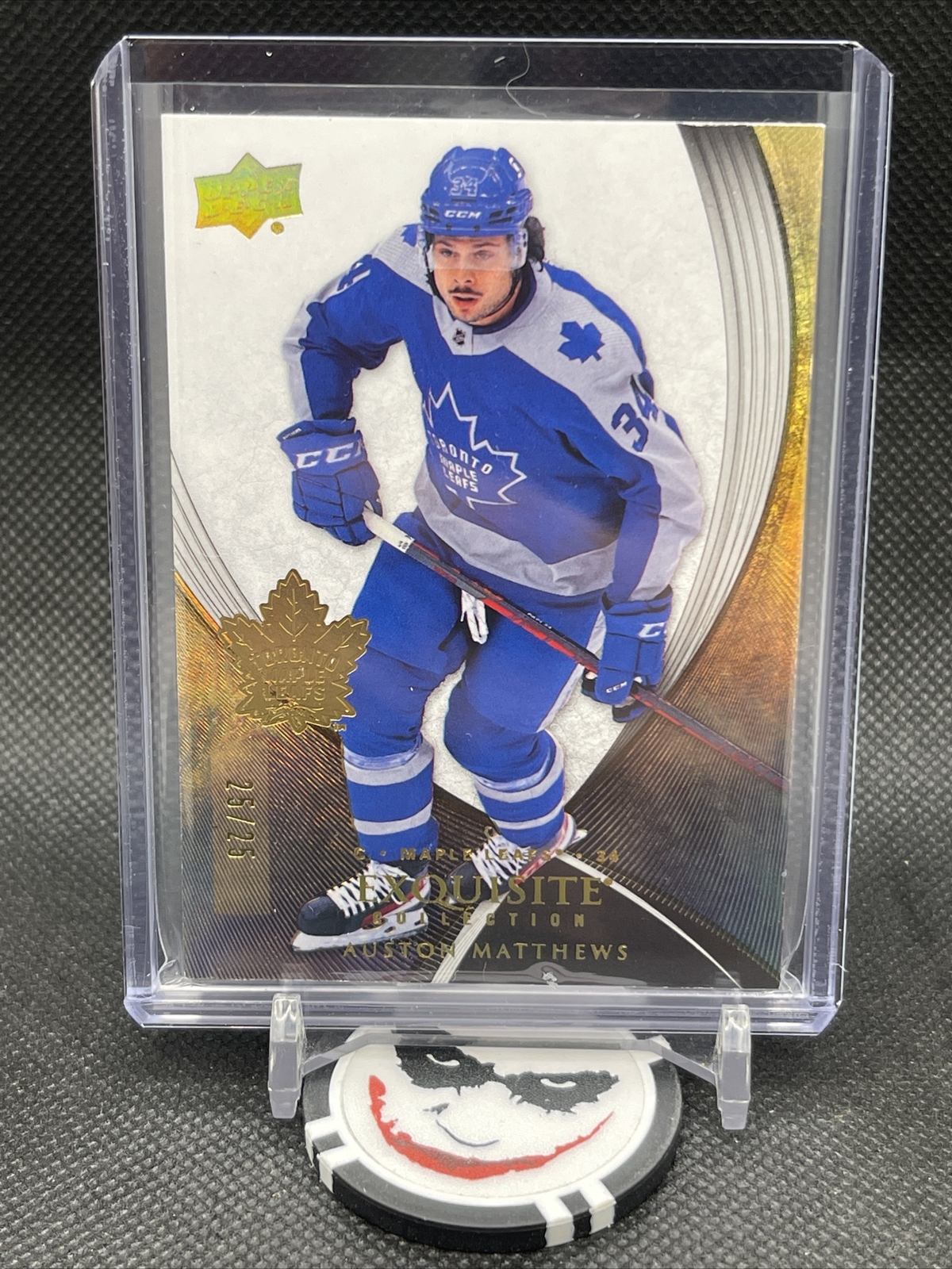 2020-21 UD Exquisite Collection Auston Matthews Retro Gold Parallel 🔥 ...