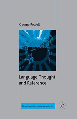 Language, Thought and Reference 9781349309849| eBay