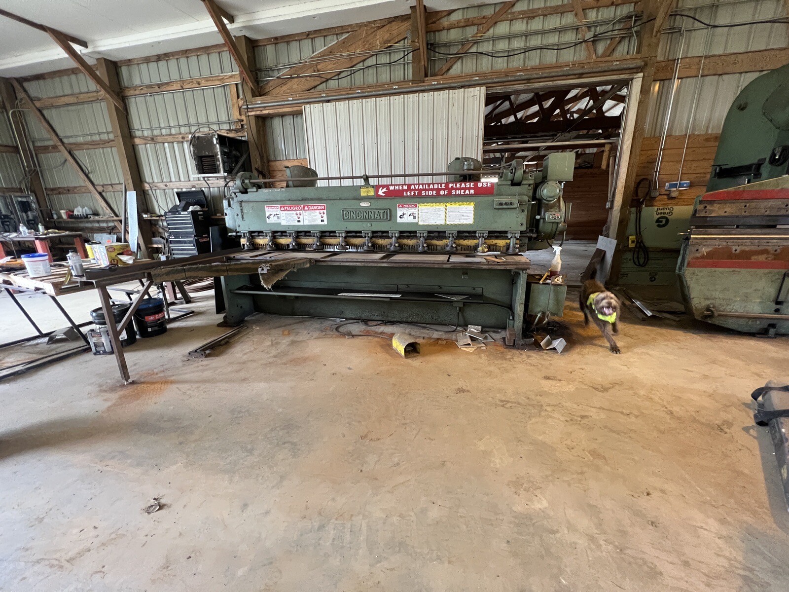 Cincinnati 1810 Metal Shear 10’ X 1/4” Mechanical Power Shear 10ft By 1 ...