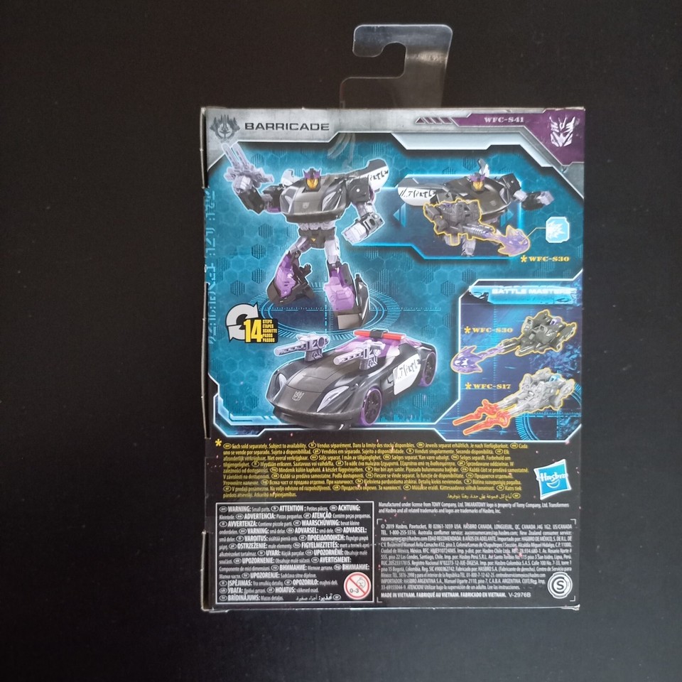 Transformers Siege BARRICADE Action Figure Generations WFC-S41 Deluxe ...
