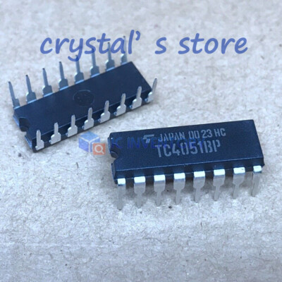 10PCS TC4051BP DIP-16,SINGLE8-CHANNELMULTIPLEXER/DEMULTIPLEXER | eBay