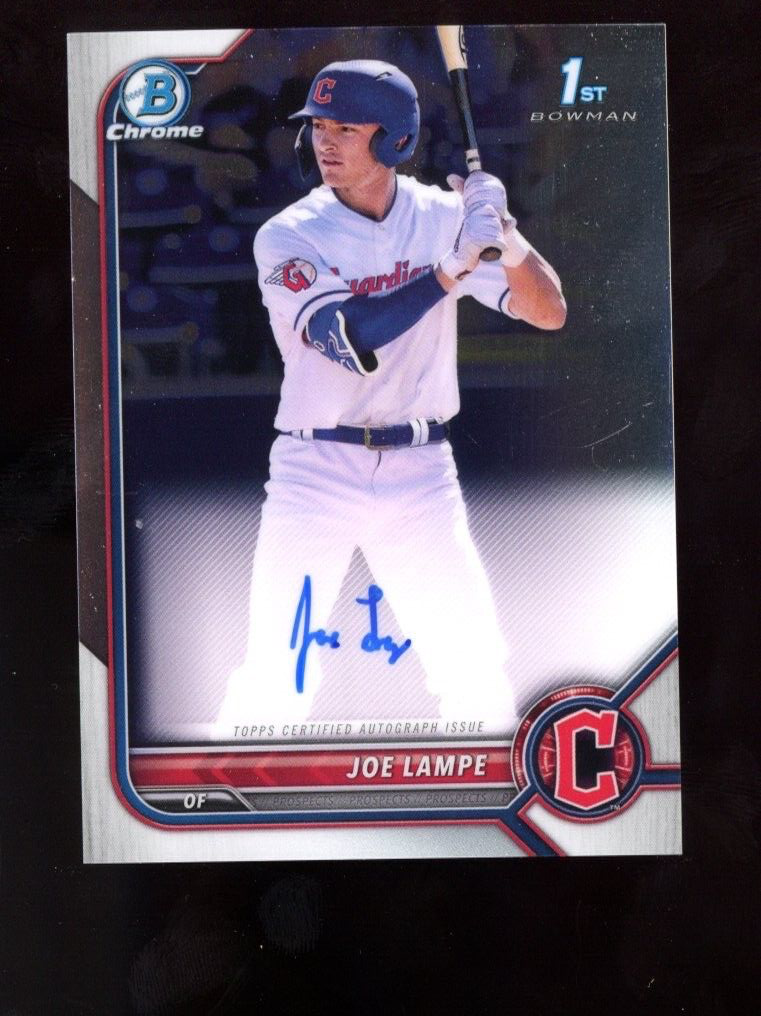 JOE LAMPE 2022 Bowman Chrome 1st Bowman Auto #CPA-JL GUARDIANS | eBay