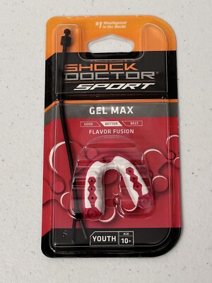 Shock Doctor Sport YOUTH 10 & Under Gel Max Mouth Guard Punch Flavor ...