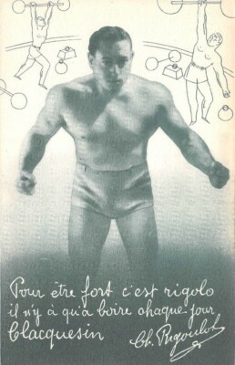 Charles Rigoulot - Haltérophile - Pub Clacquesin | eBay