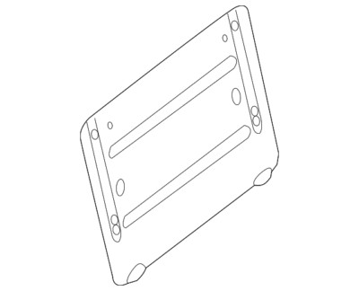 Mercedes Benz License Plate Bracket A0008101711 | eBay