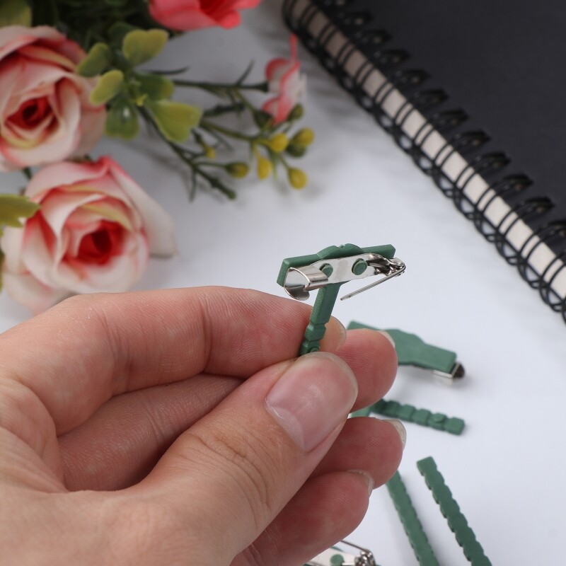 Wedding Brooch Corsage Breastpin T-Shaped Corsage Clips Buttonhole Pin ...