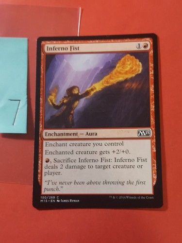 2014 Magic The Gathering Magic 2015 #150 Inferno Fist, C, NF, Red, cd7 ...