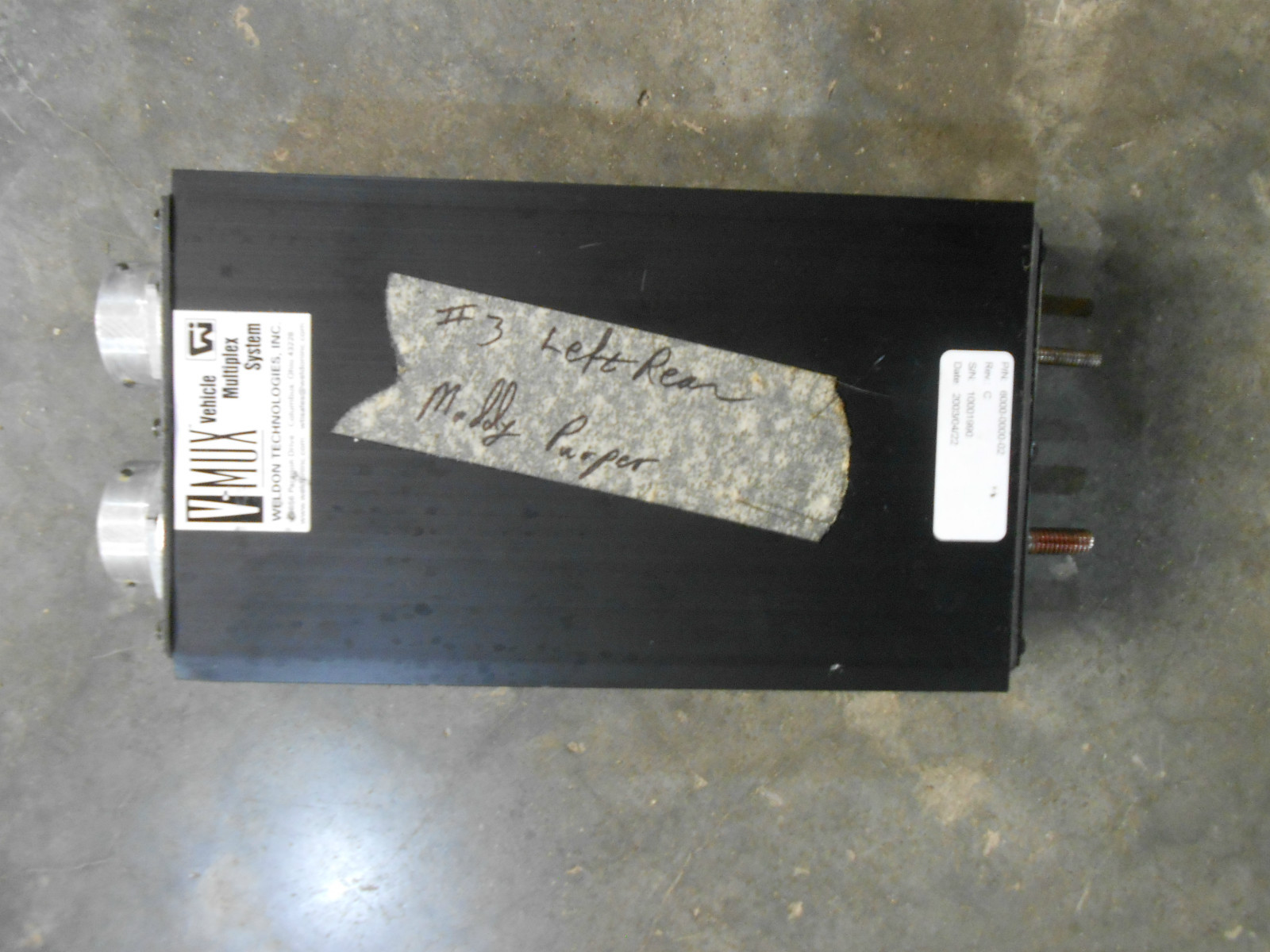 WELDON TECHNOLOGIES V-MUX MULTIPLEX SYSTEM 6000-0000-02 (160D5) for ...