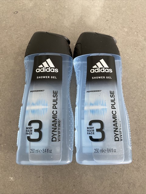 9 adidas Body Wash 2 In1 Hair and Shower GEL Dynamic Pulse Peppermint ...