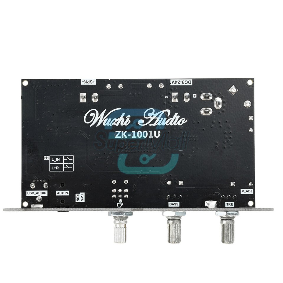 2PCS ZK-1001U 100W Mono Bluetooth Audio Power Amplifier Module Bass ...