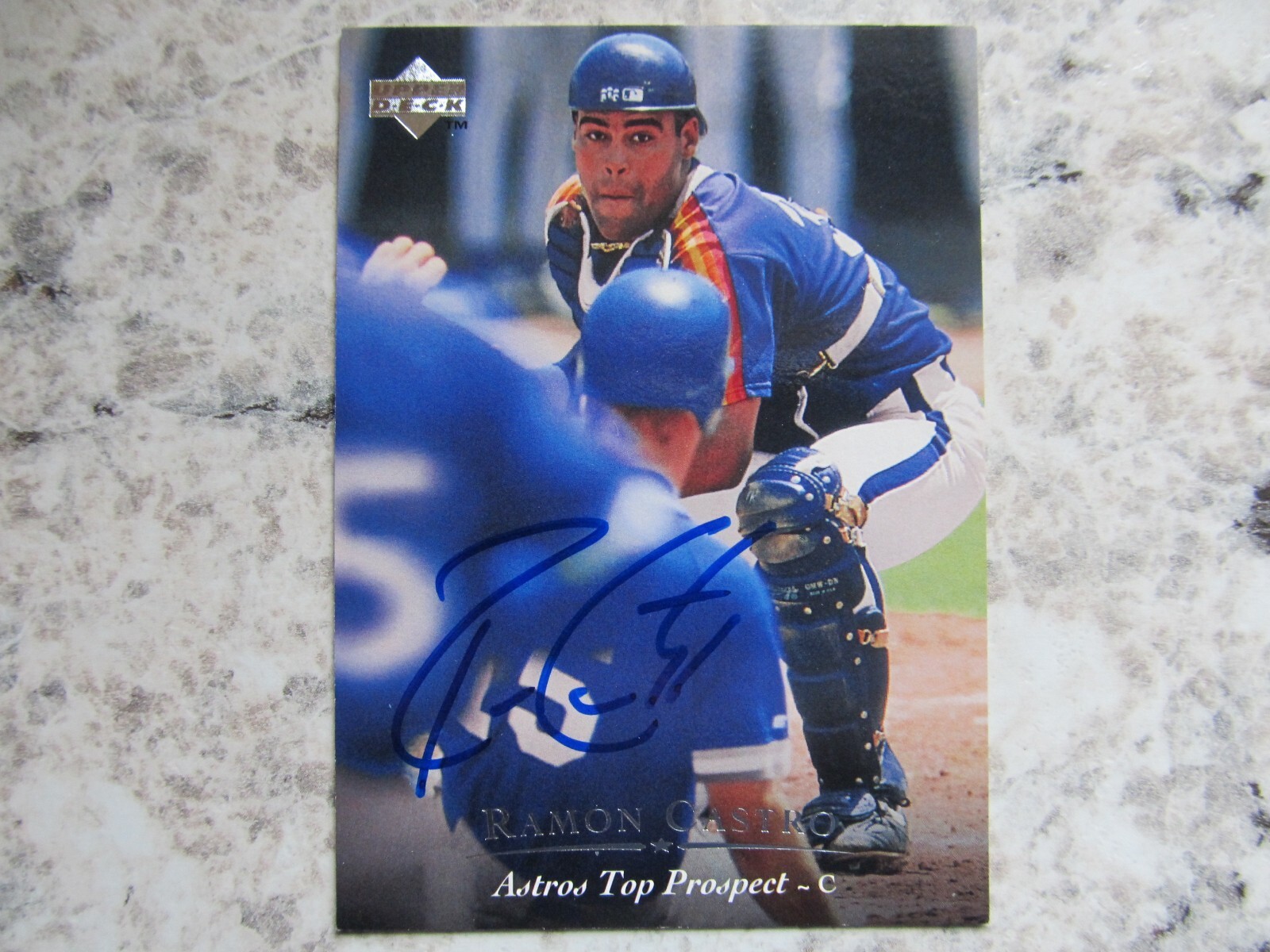 Astros Ramon Castro Signed Autographed 1994 Upper Deck Top Prospect ...
