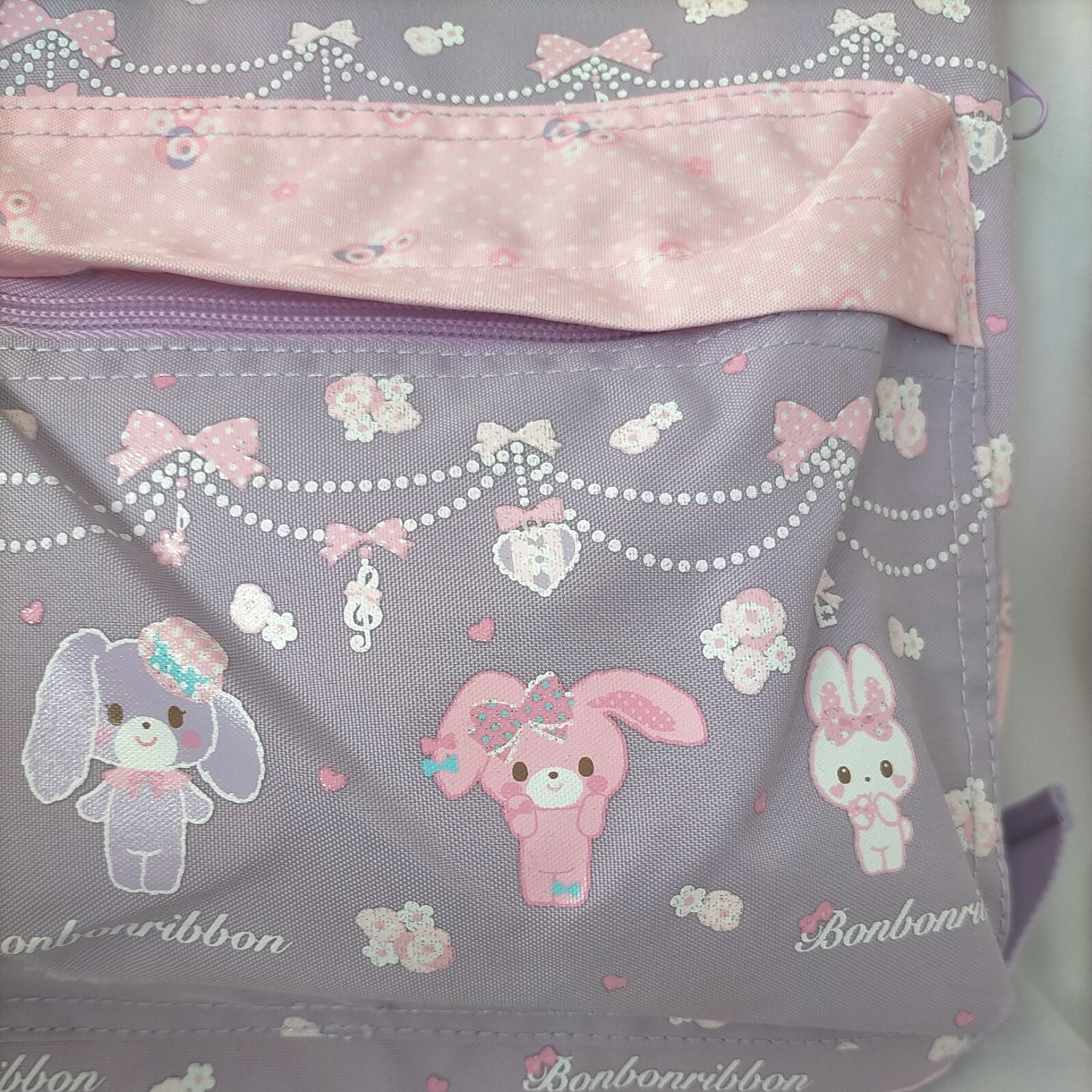 Sanrio Bonbonribbon backpack Rucksack School Bag purple and pink NEw | eBay