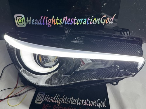 Infiniti Q50 RGB Carbon Fiber Housing headlights 2014-2022 w/o afs | eBay