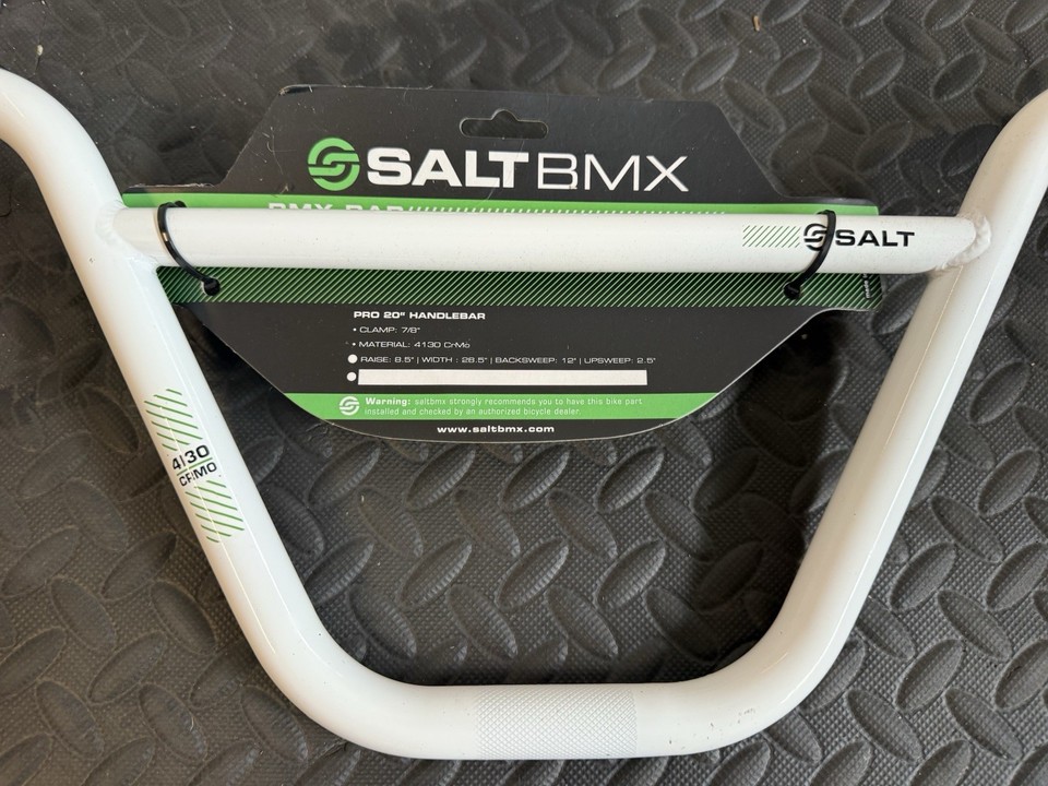 Salt Pro Bmx Bars White Crmo | eBay UK