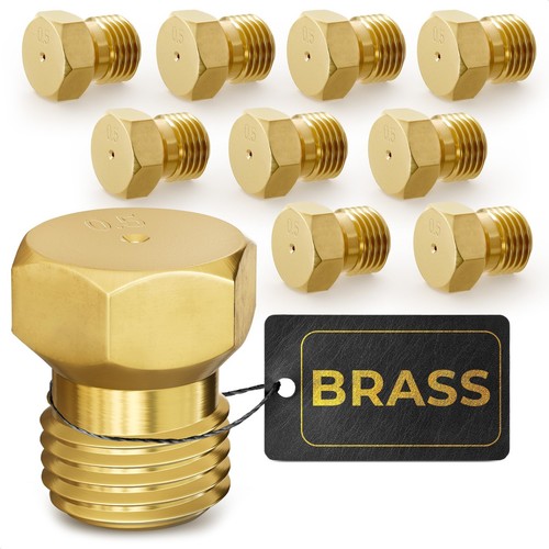 10 Pcs Brass Jet Nozzle Orifice Kit - Stove Burner Jet Set Kitchen ...