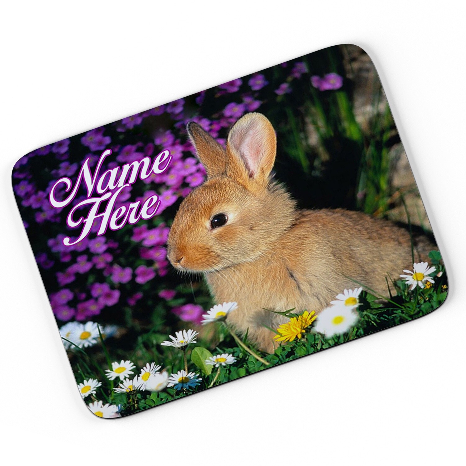 Personalised Mouse Mat Bunny Rabbit Computer Mouse Pad PC Custom Girl ...