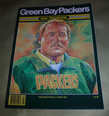 GREEN BAY PACKERS 1992 YEAR BOOK MIKE HOLMGREN VINTAGE NFL VINTAGE ADS ...