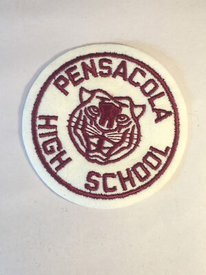 Vintage Embroidered Sew On Felt Patch Pensacola High School Tigers | eBay