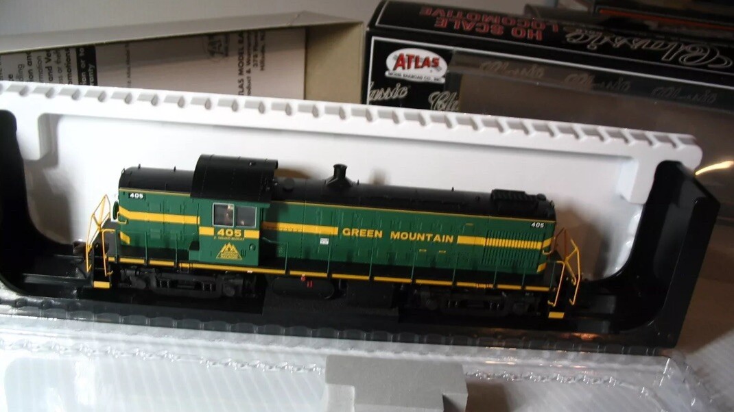 ATLAS CLASSIC LOCO HO RARE RS-1 GREEN MOUNTAIN (GMRC) factory ESU ...