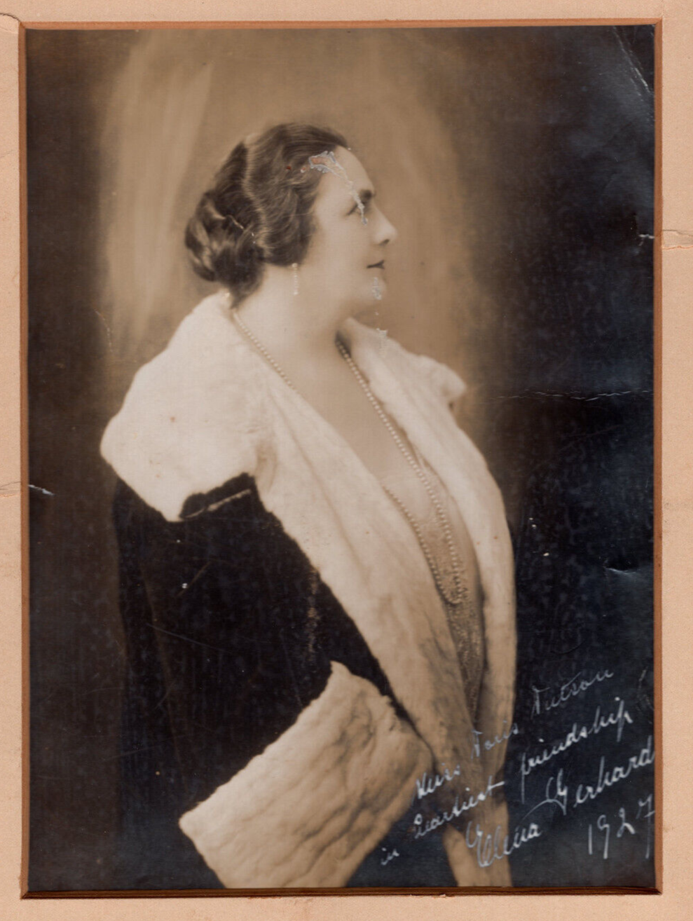 Elena Gerhardt Signed Photo 1927 /Autographed Opera Singer | eBay