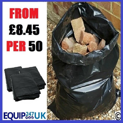 Rubble Sacks Builders Waste Rubbish Bags Strong Tough Heavy Duty Bulk ...
