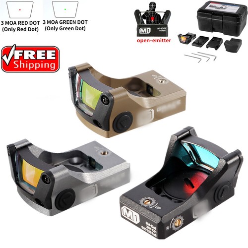 Tactical M1 Red Green Dot Sight 3.5 MOA Reflex Sight Holographic Glock ...