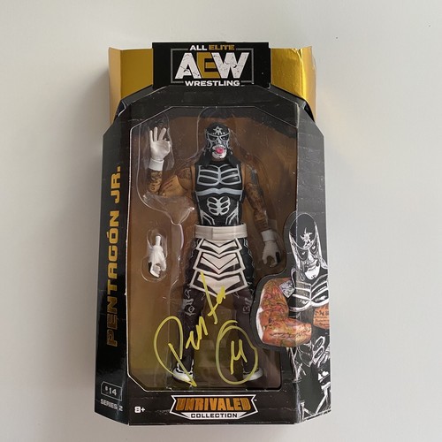 AEW Unrivaled Collection #14 Pentagon Jr. Signed Autographed Figure | eBay