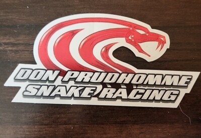 DON PRUDHOMME Snake Racing - Original Vintage Racing Decal/Sticker NHRA ...
