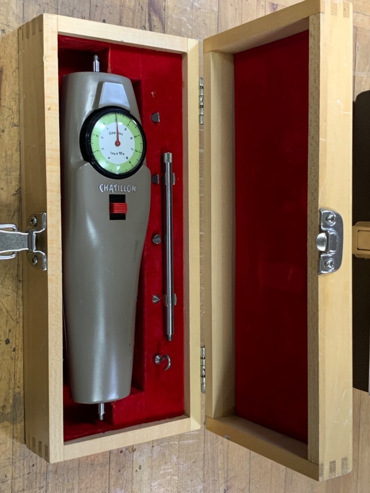 CHATILLON MECHANICAL FORCE GAUGE MODEL DPP-1KG With Wooden Box | eBay
