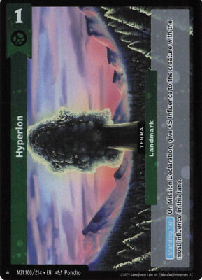 Hyperion Reverse Holofoil Metazoo 2025 Base Set MZ1 100/214 Rare Card | eBay