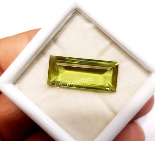 Pierre précieuse en vrac 13 ct changement de couleur forme d'émeraude ...