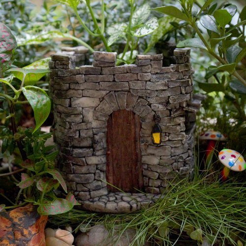 Top Collection 4in Miniature Fairy Garden and Terrarium Castle ...